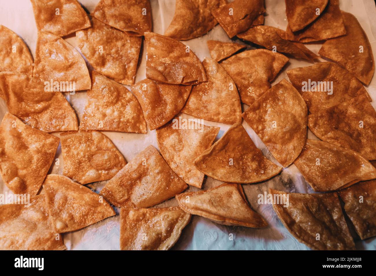 A top view of fresh chips Stock Photo - Alamy