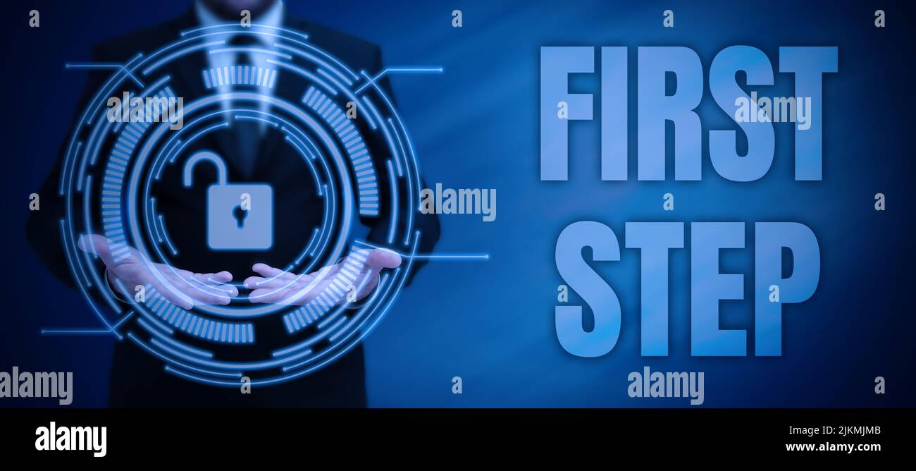 Inspiration showing sign First Step. Business idea Pertaining to the ... Inspiration showing sign First Step. Business idea Pertaining to the ...