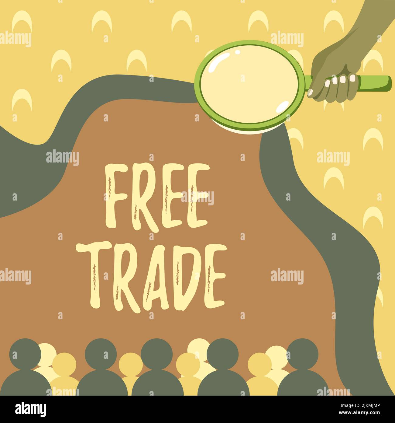 Inspiration showing sign Free Trade, Word Written on The ability to buy ...