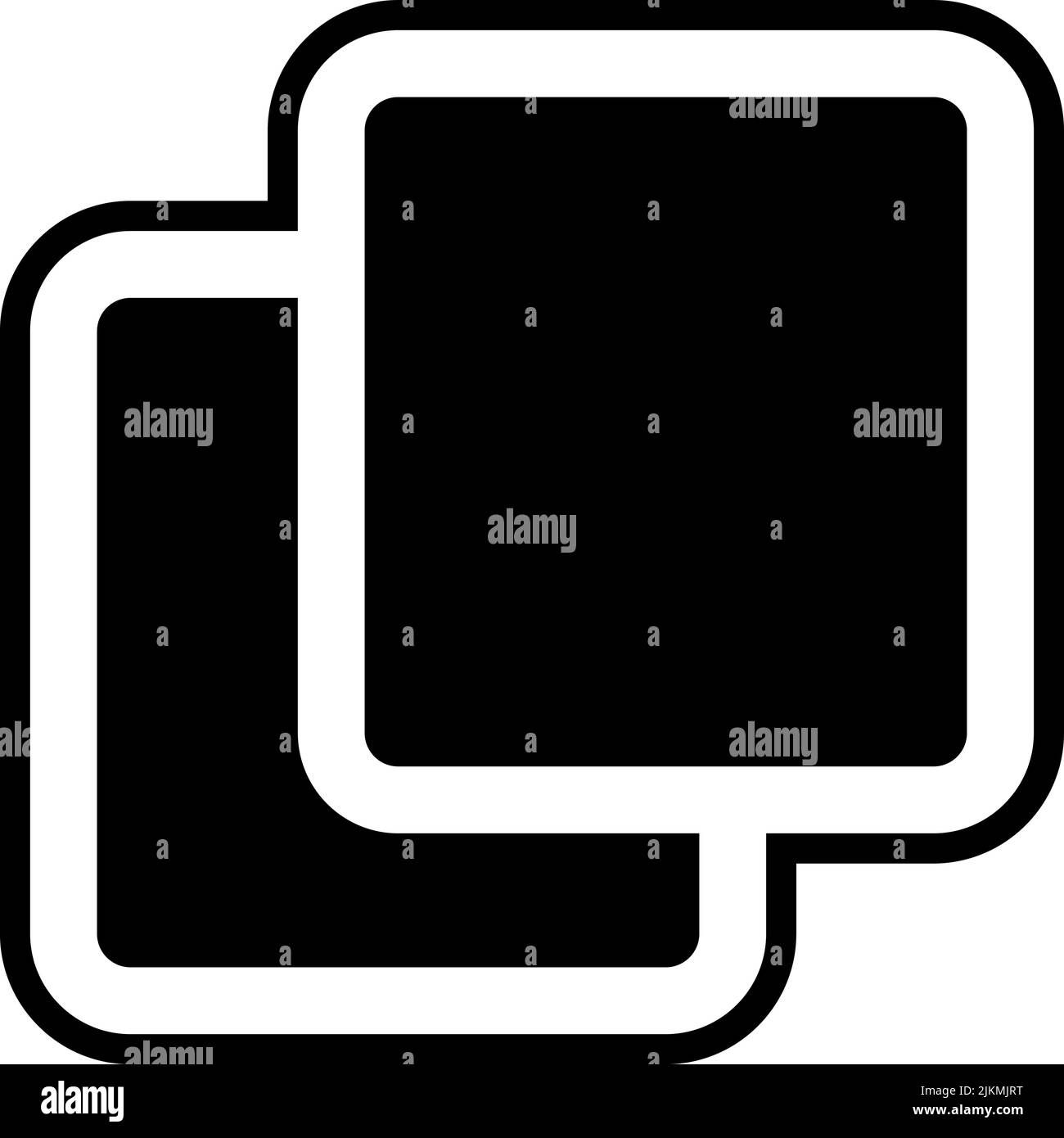 copy icon black vector illustration Stock Vector Image & Art - Alamy