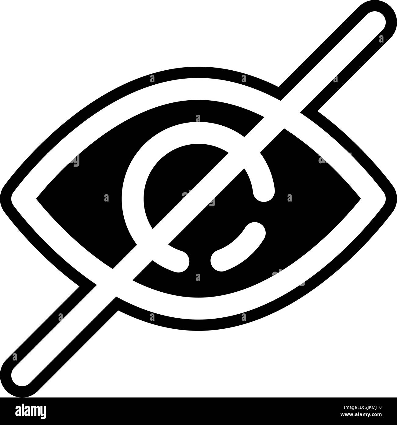 Hide Icon Black Vector Illustration Stock Vector Image And Art Alamy 0249