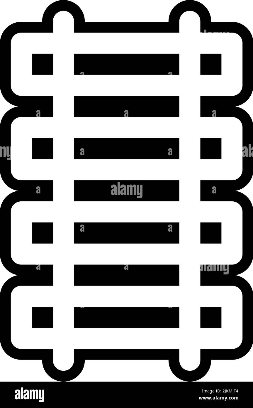 tracks icon black vector illustration Stock Vector Image & Art - Alamy