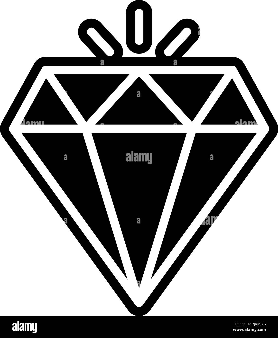 diamond icon black vector illustration Stock Vector Image & Art - Alamy
