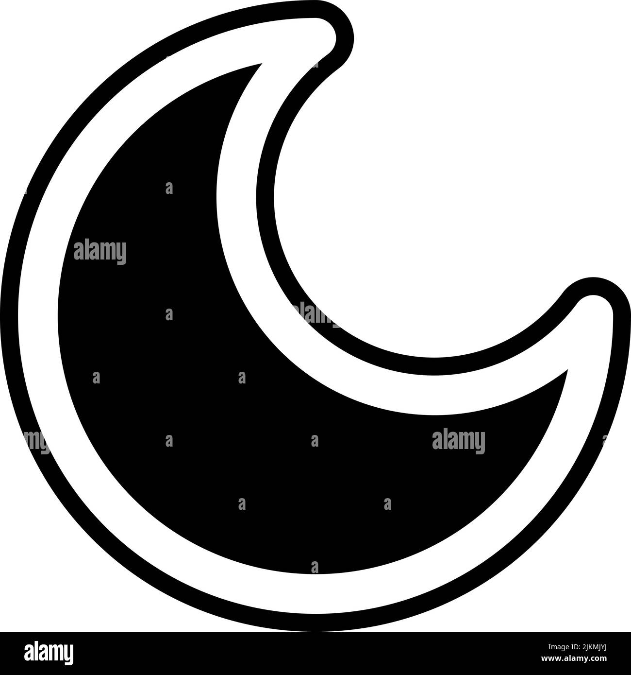 night mode icon black vector illustration Stock Vector Image & Art - Alamy