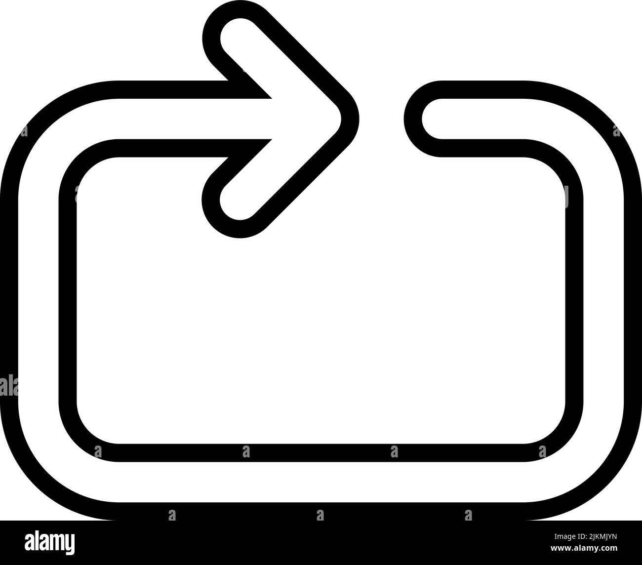 reload icon black vector illustration Stock Vector Image & Art - Alamy