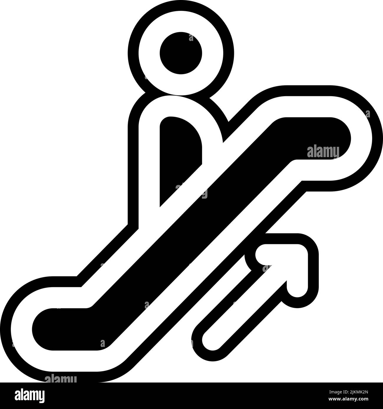 escalator icon black vector illustration Stock Vector Image & Art - Alamy