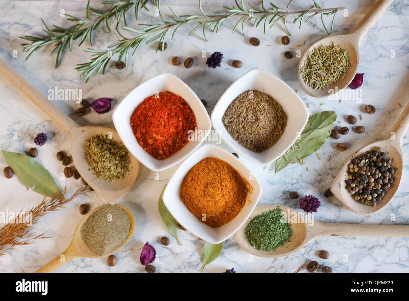Colorful spices herbs hi-res stock photography and images - Alamy
