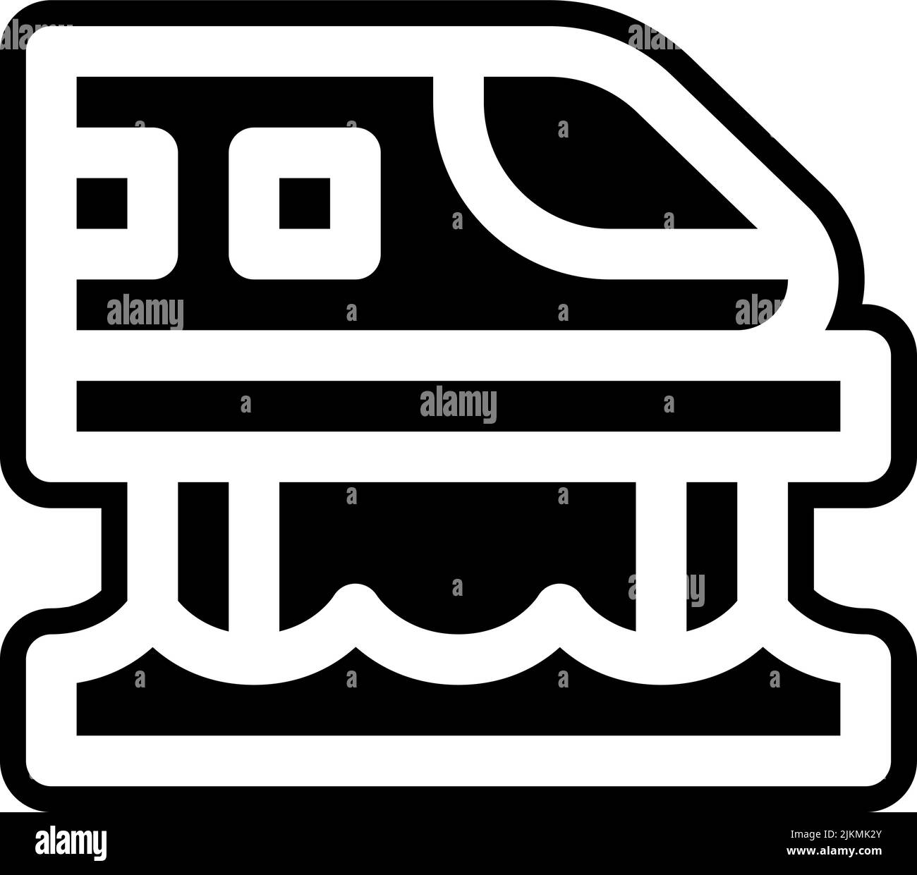 White jetty Stock Vector Images - Alamy