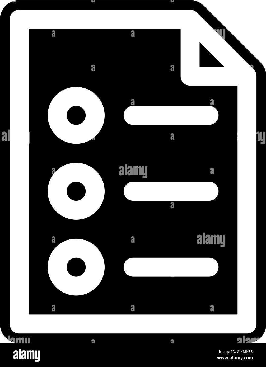 list icon black vector illustration Stock Vector Image & Art - Alamy