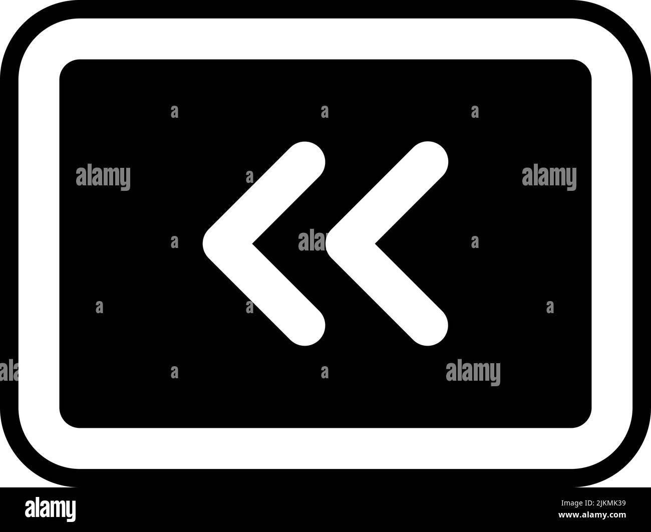 left arrow icon black vector illustration Stock Vector Image & Art - Alamy
