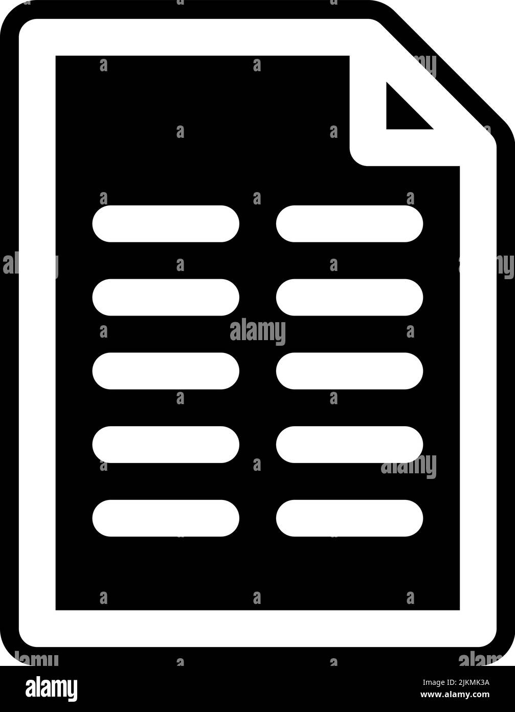 column icon black vector illustration Stock Vector Image & Art - Alamy