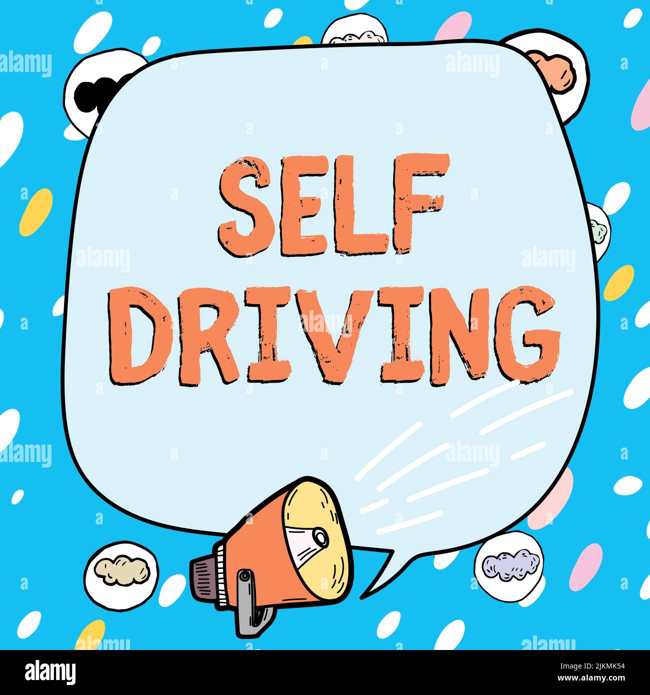 Hand writing sign Self Driving. Business idea Autonomous vehicle ...