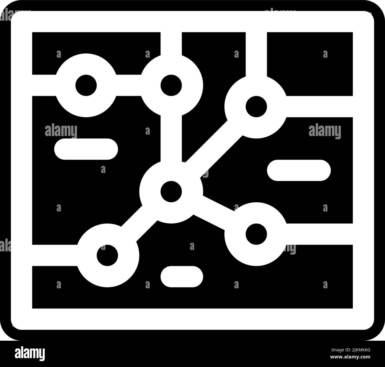 route icon black vector illustration Stock Vector Image & Art - Alamy