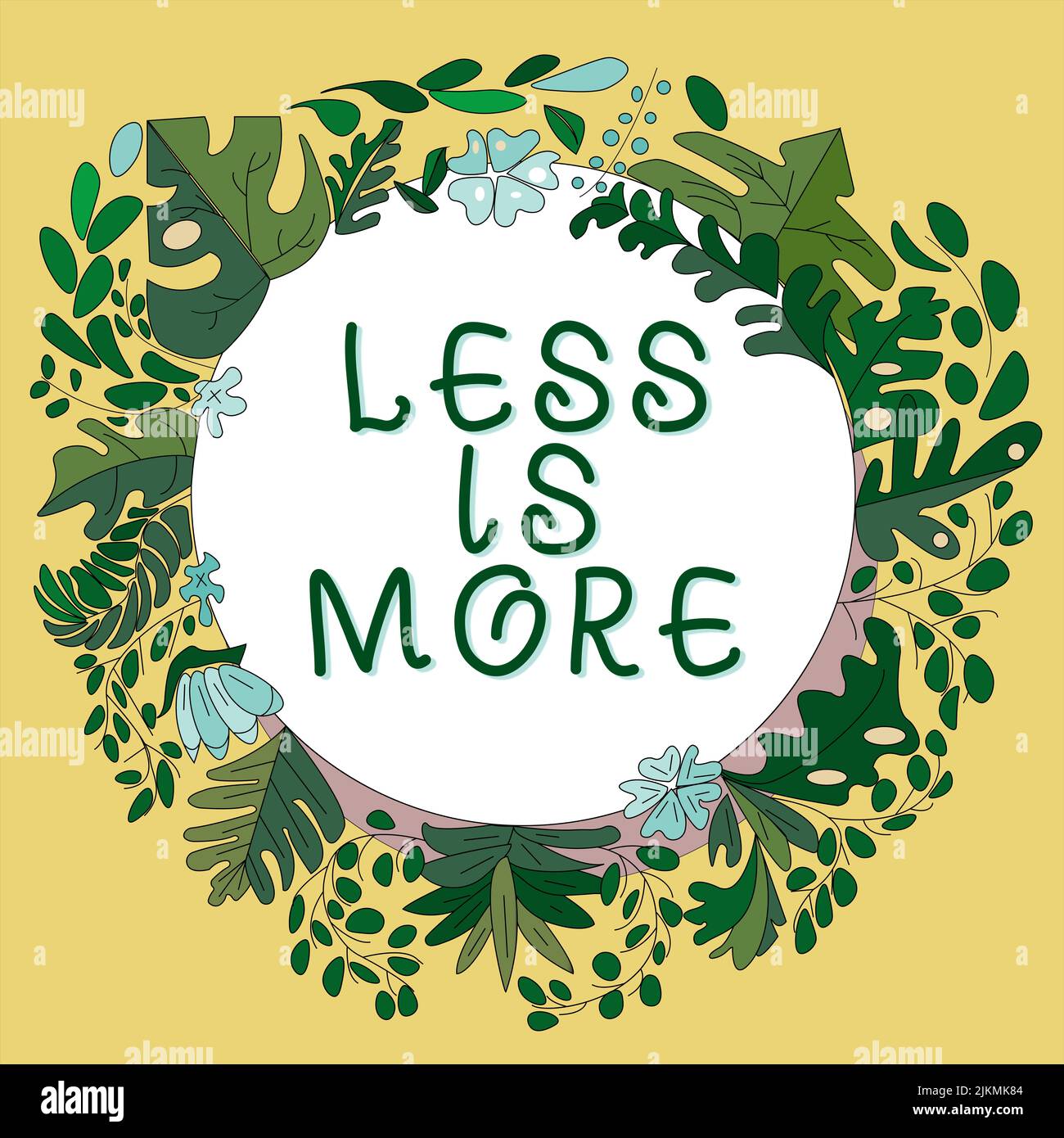 Writing displaying text Less Is More. Concept meaning Minimalist ...