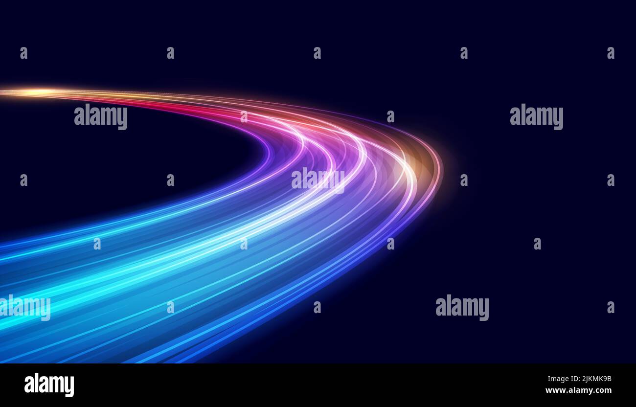 Modern abstract speed line background. Dynamic motion speed of light ...