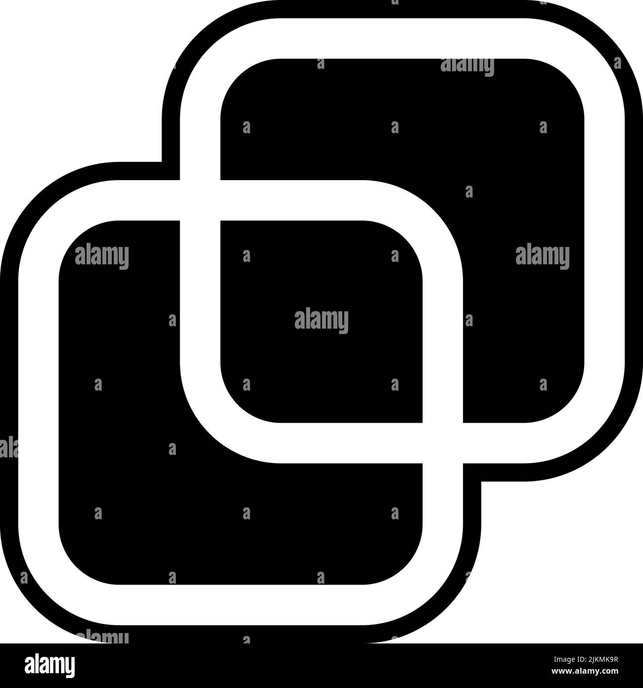 copy icon black vector illustration Stock Vector Image & Art - Alamy