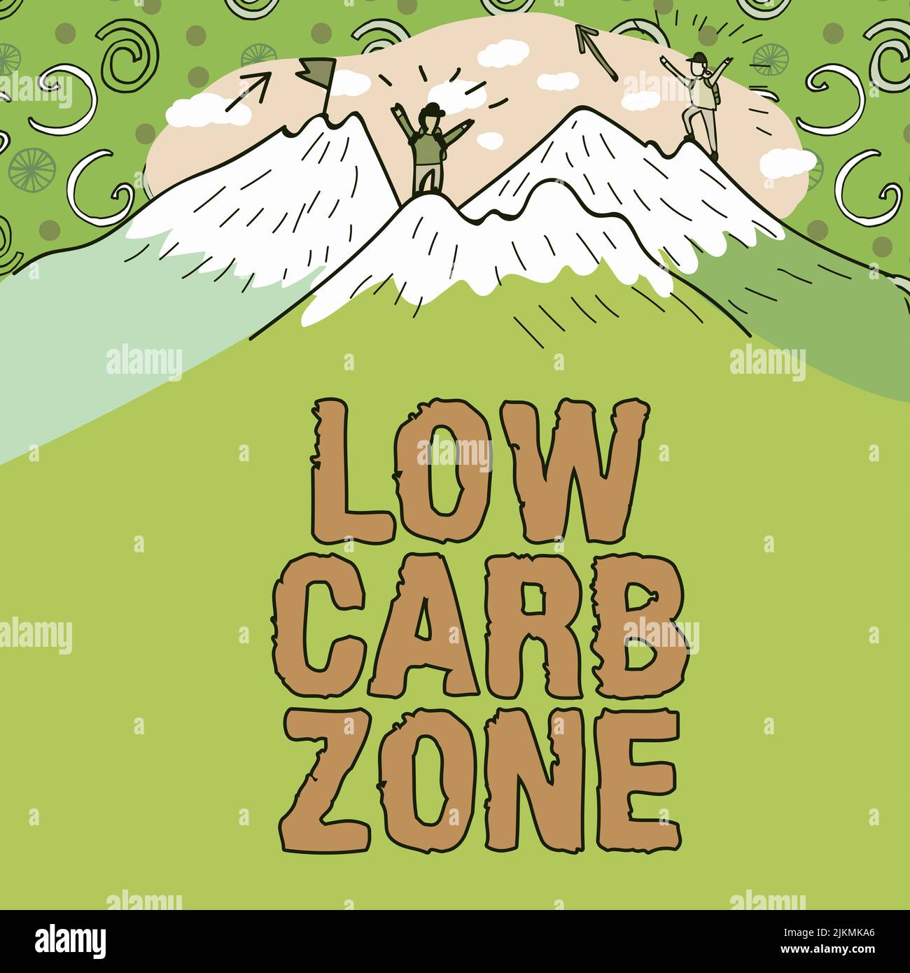 Conceptual caption Low Carb Zone. Business overview Healthy diet for ...