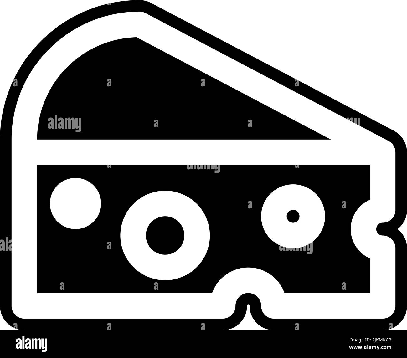 cheese icon black vector illustration Stock Vector Image & Art - Alamy