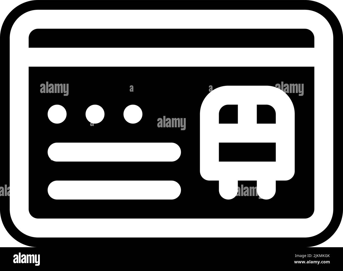 member card icon black vector illustration Stock Vector Image & Art - Alamy