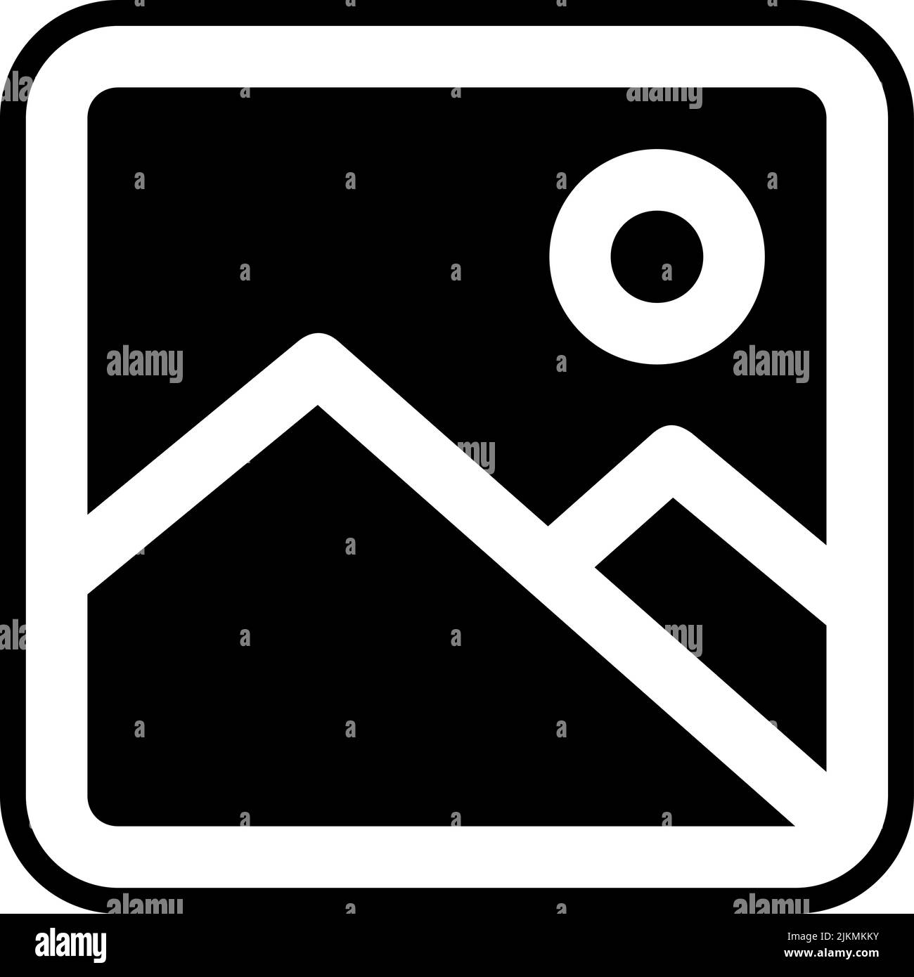 picture icon black vector illustration Stock Vector Image & Art - Alamy