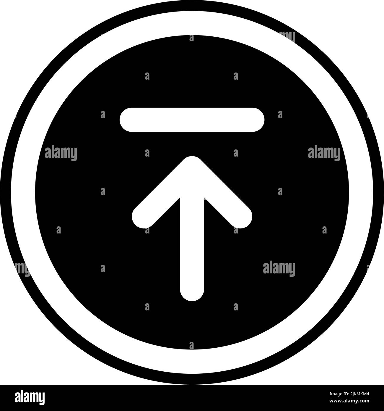 User interface upload icon black vector illustration Stock Vector Image ...