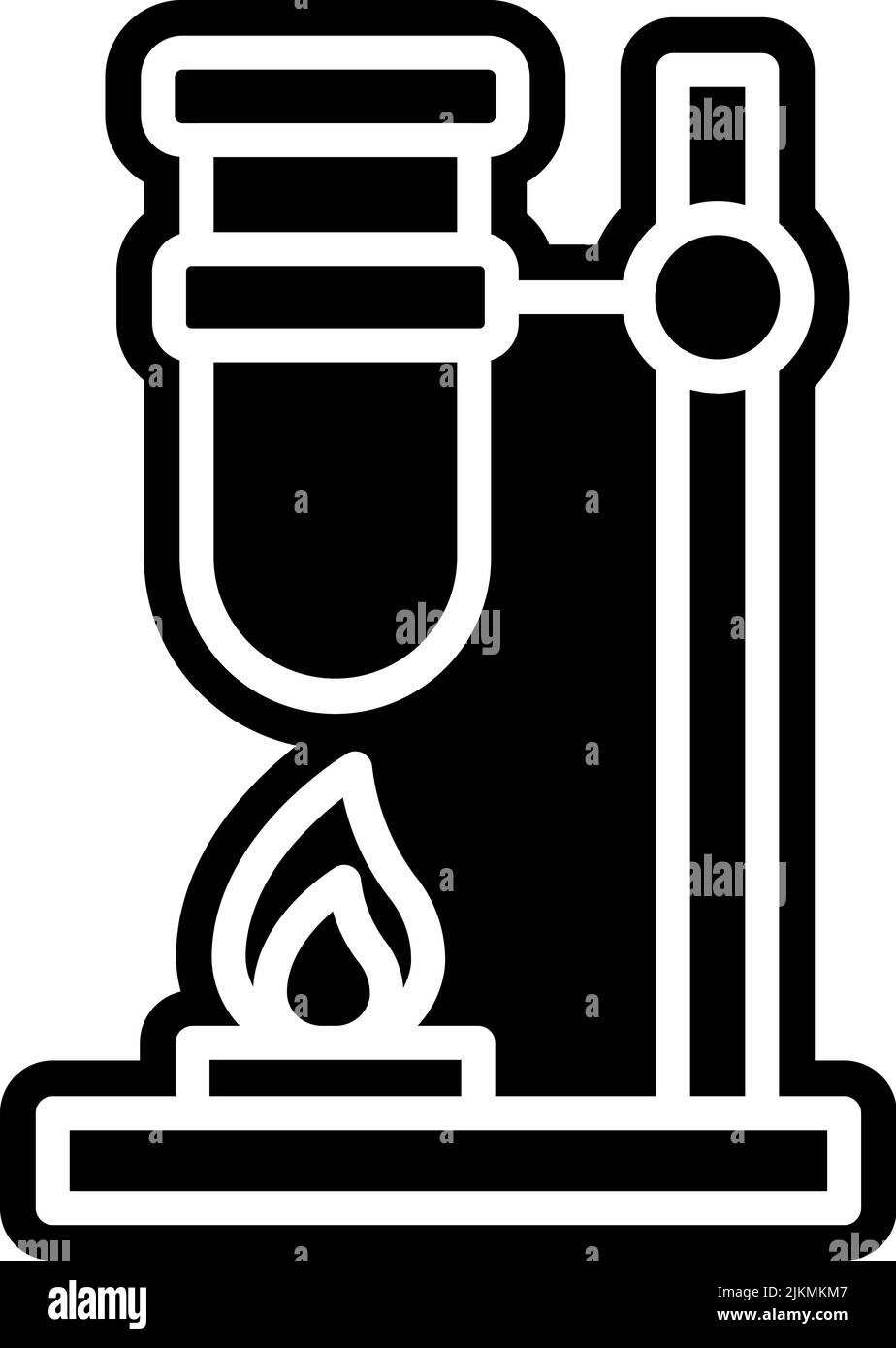 test tube icon black vector illustration Stock Vector Image & Art - Alamy