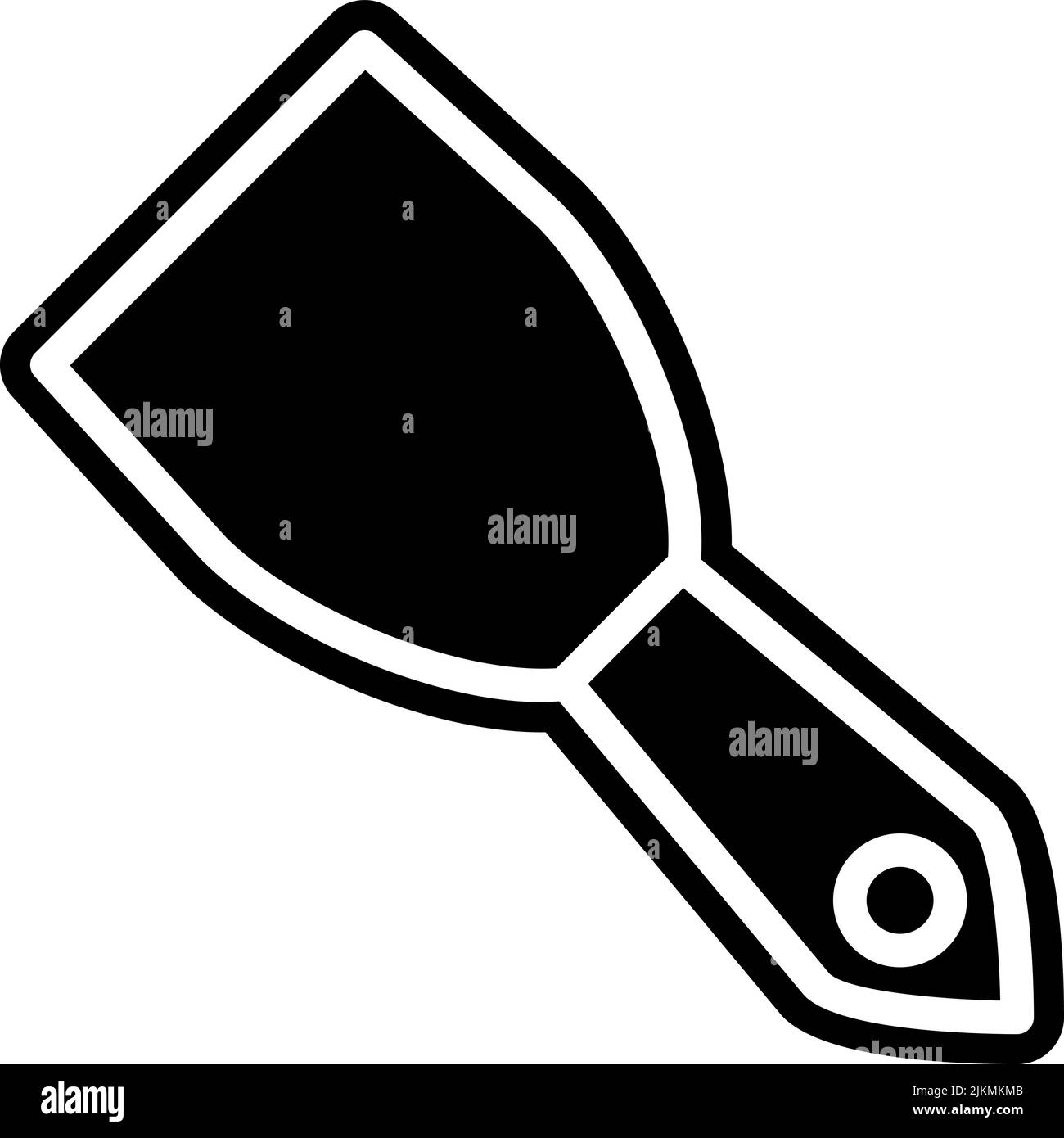 spoon outline icon black vector illustration Stock Vector Image & Art ...