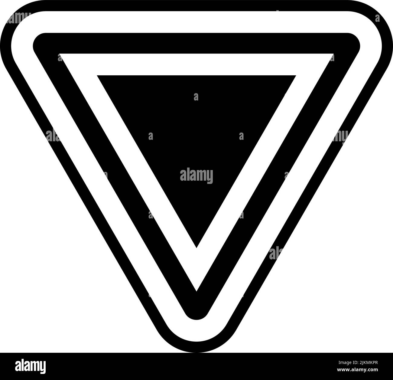 yield icon black vector illustration Stock Vector Image & Art - Alamy