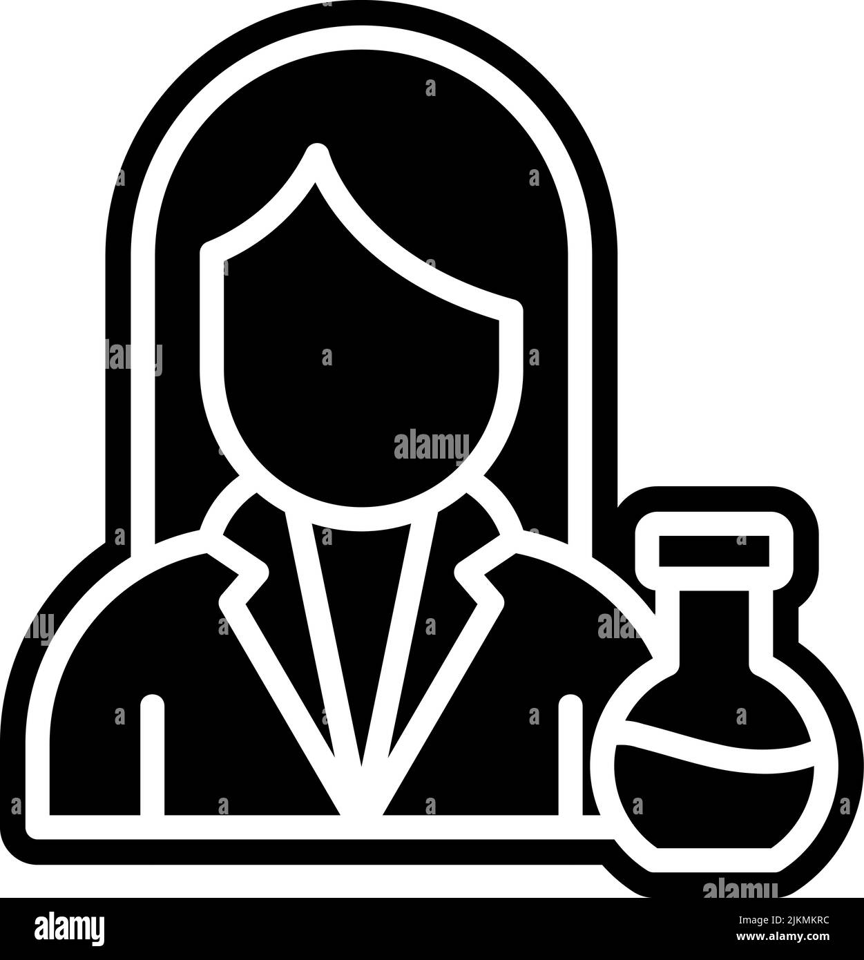 scientist icon black vector illustration Stock Vector Image & Art - Alamy