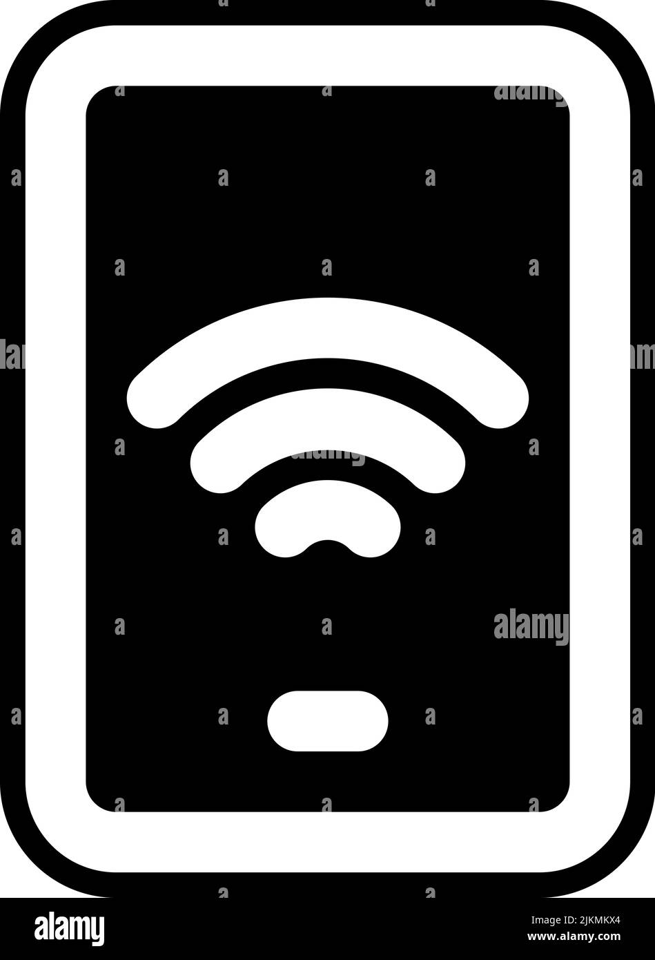 smartphone icon black vector illustration Stock Vector Image & Art - Alamy