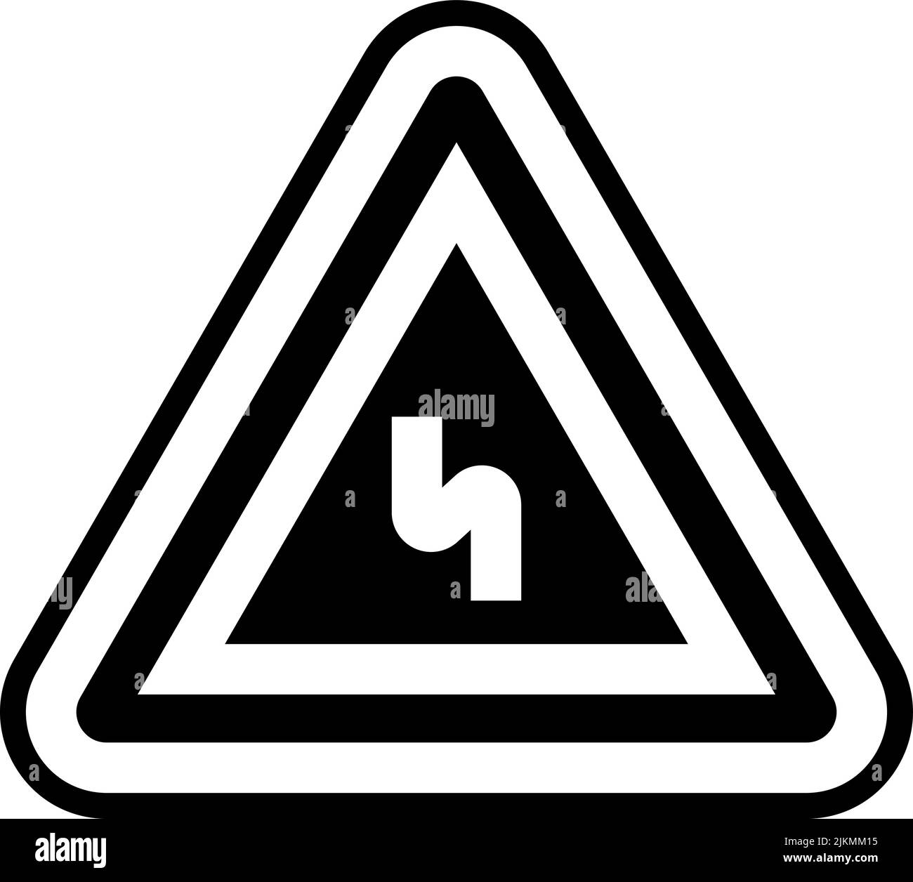 bend icon black vector illustration Stock Vector Image & Art - Alamy