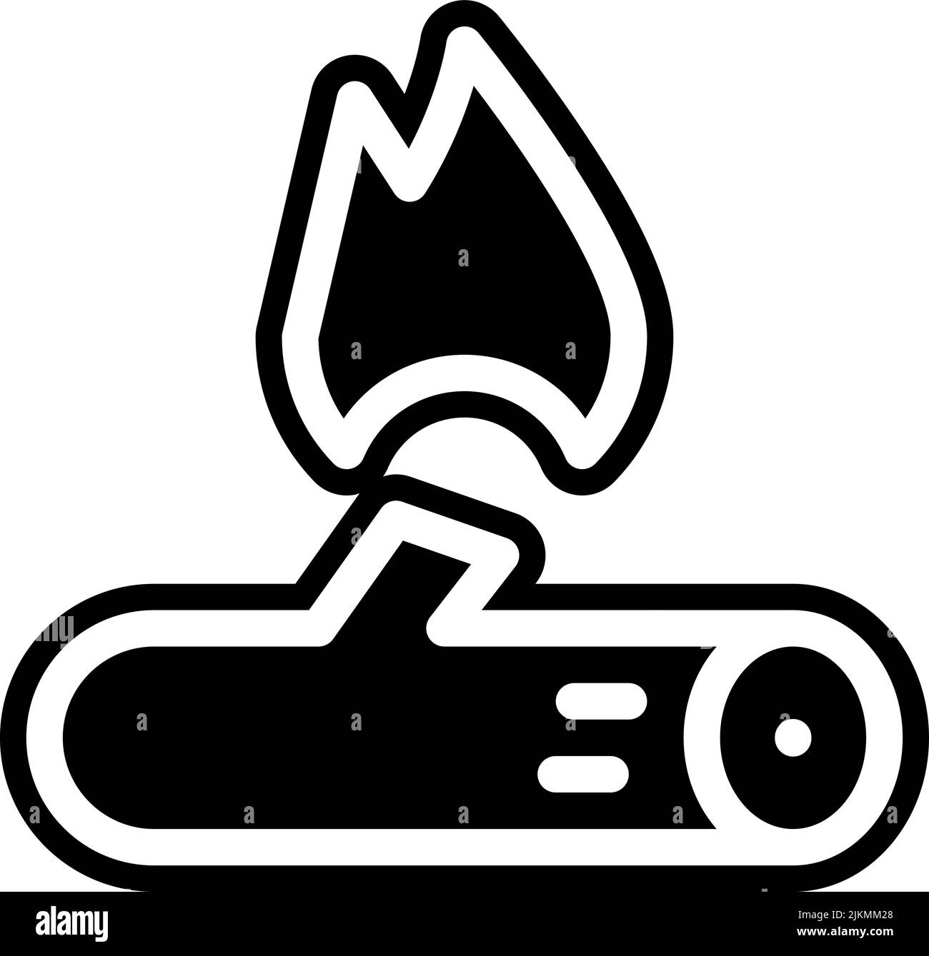 firewood icon black vector illustration Stock Vector Image & Art - Alamy