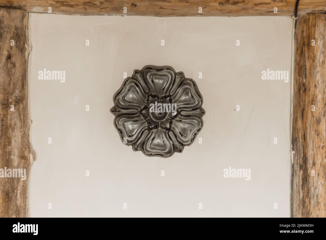 A beautiful floral pattern on a wall in Antigua, Guatemala Stock Photo ...