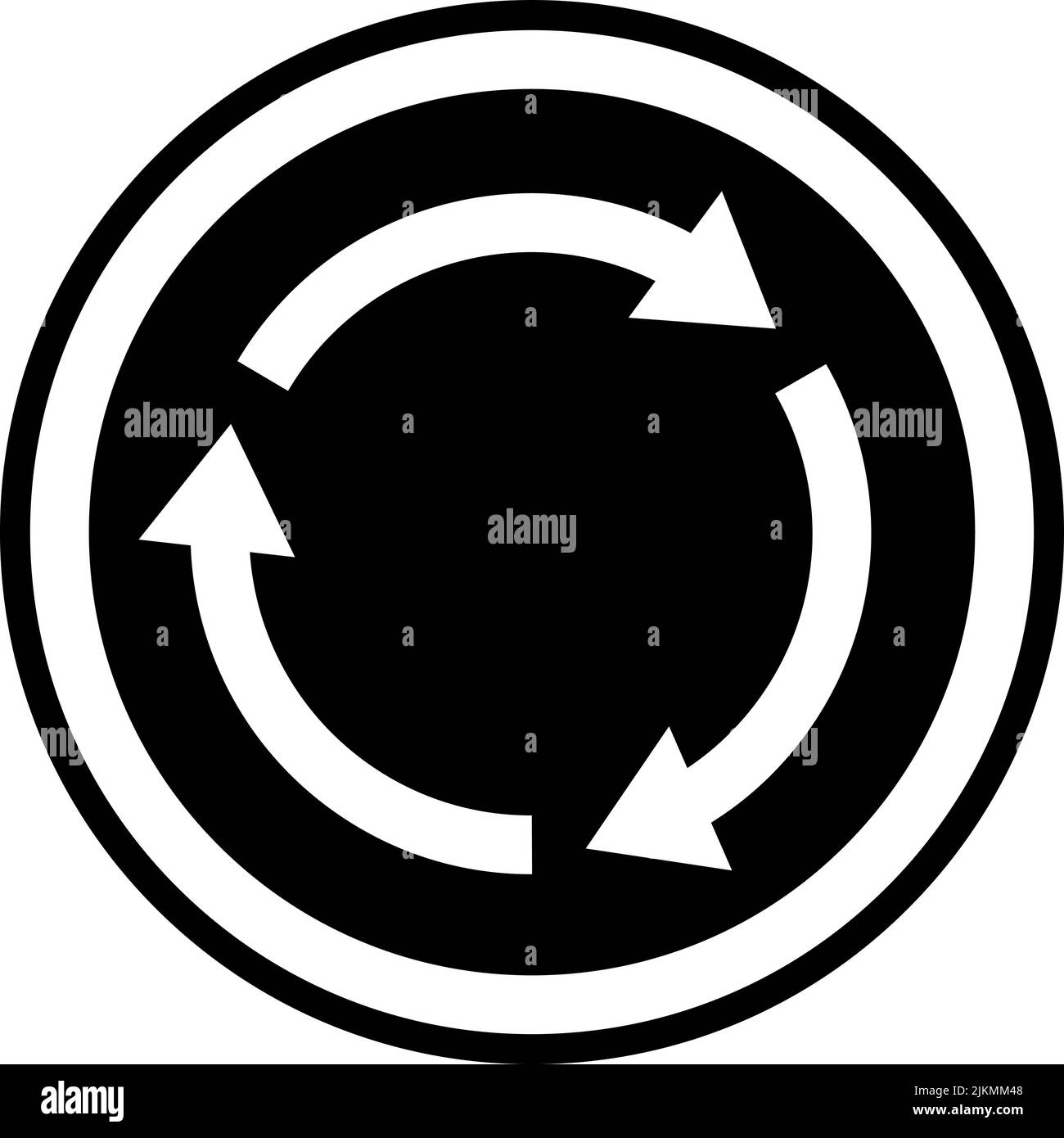 Roundabout Icon Black Vector Illustration Stock Vector Image And Art Alamy