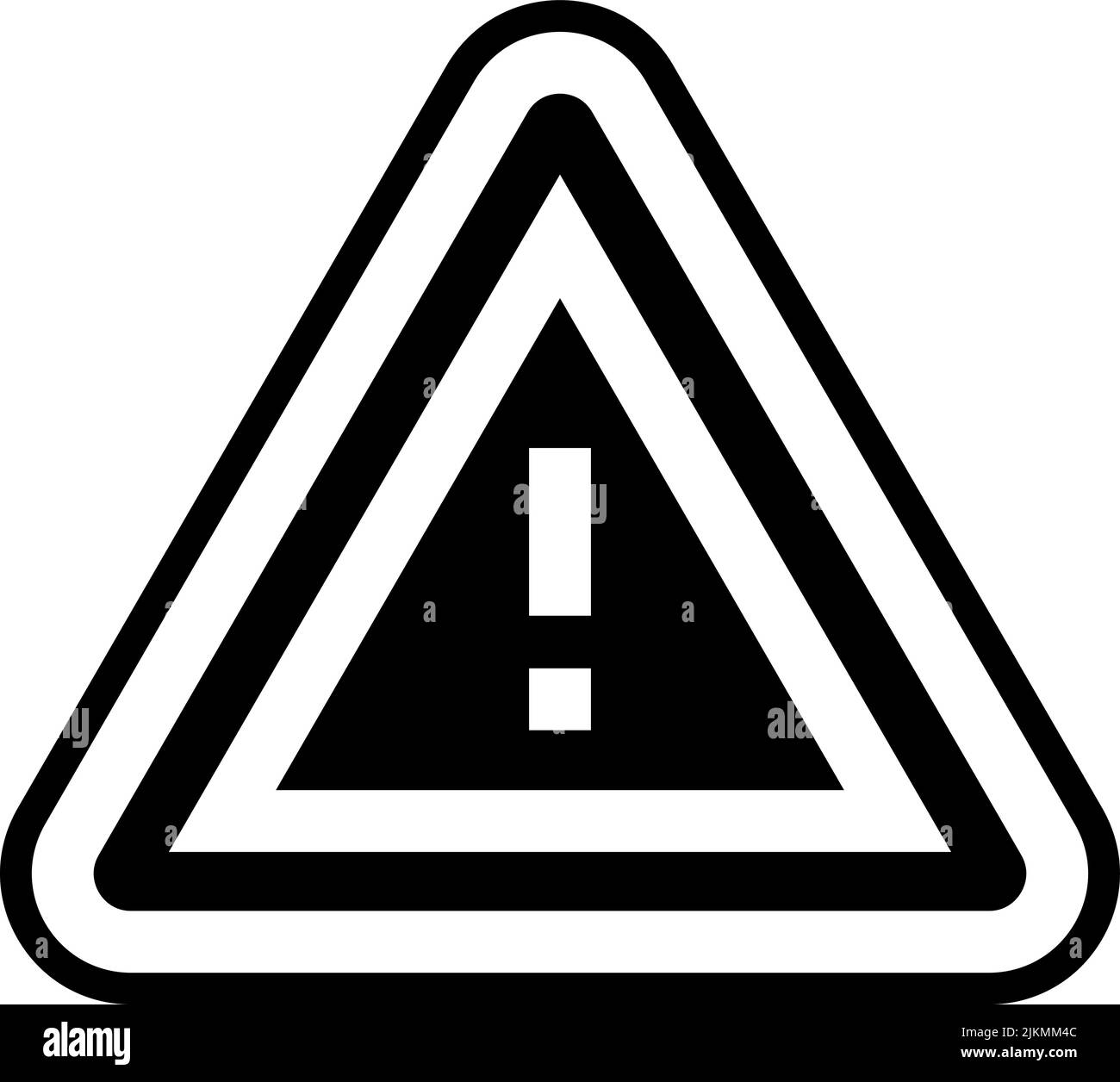 danger icon black vector illustration Stock Vector Image & Art - Alamy