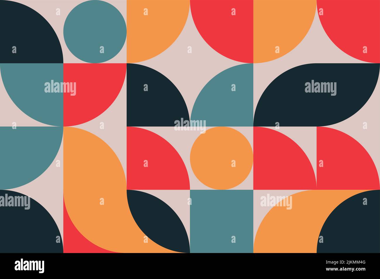 A geometric artwork poster with simple shape and figure. Abstract ...