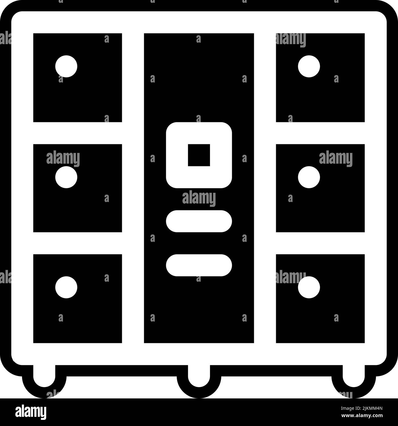 locker icon black vector illustration Stock Vector Image & Art - Alamy
