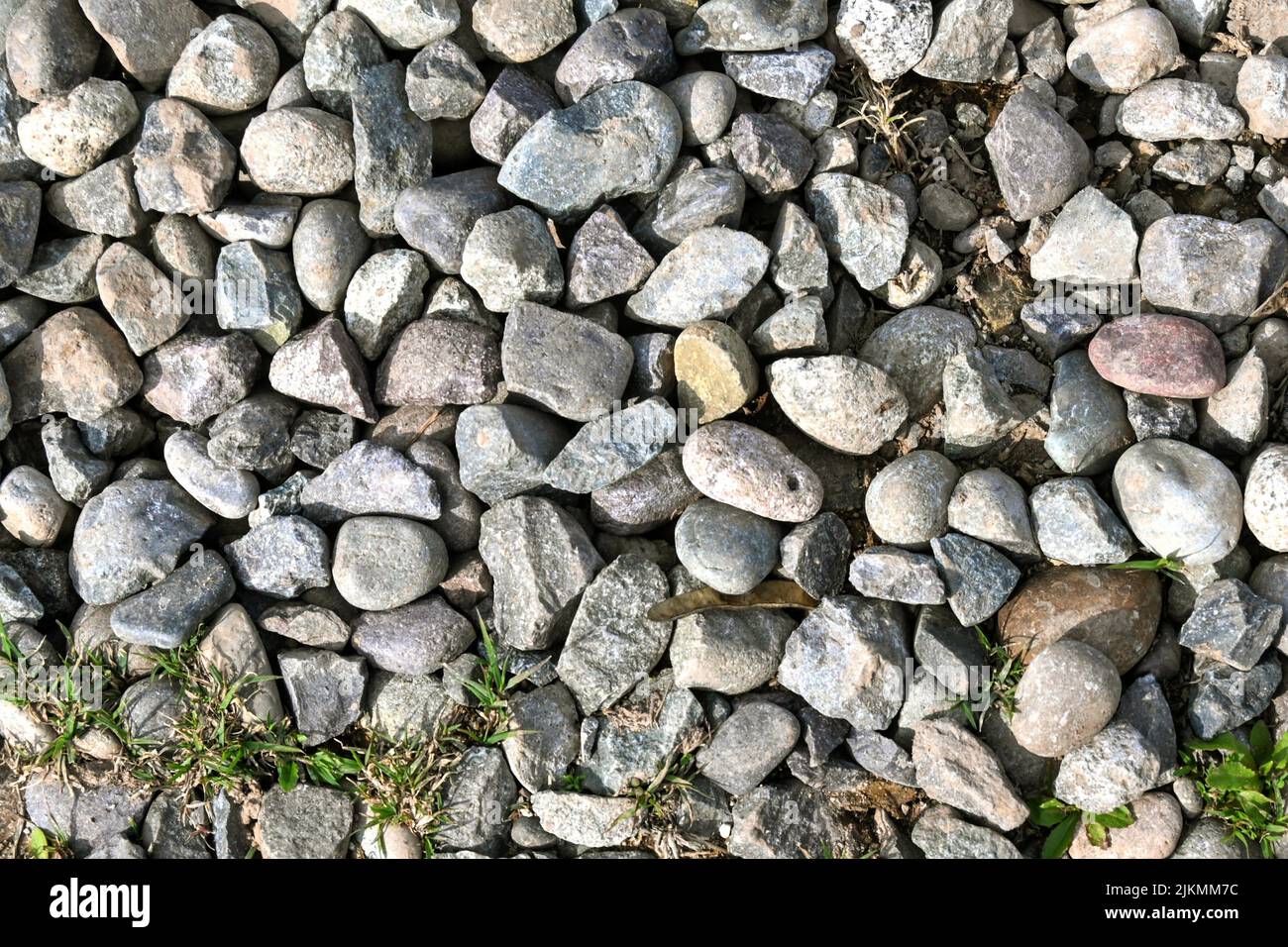 White stones on side of road hi-res stock photography and images - Alamy