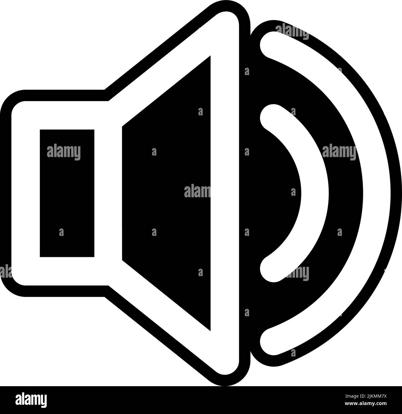 sound icon black vector illustration Stock Vector Image & Art - Alamy