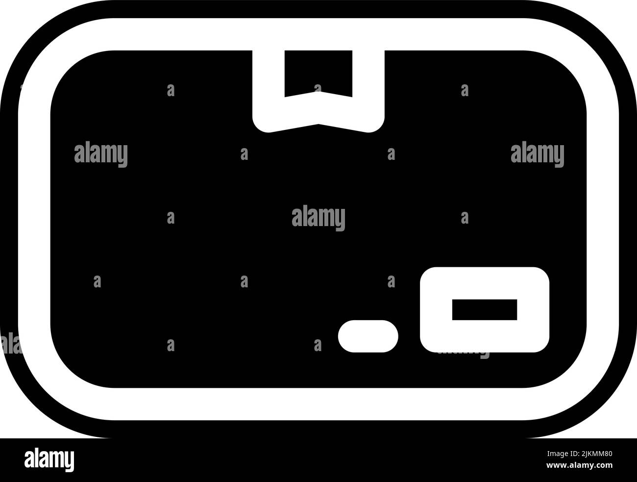 cardboard icon black vector illustration Stock Vector Image & Art - Alamy