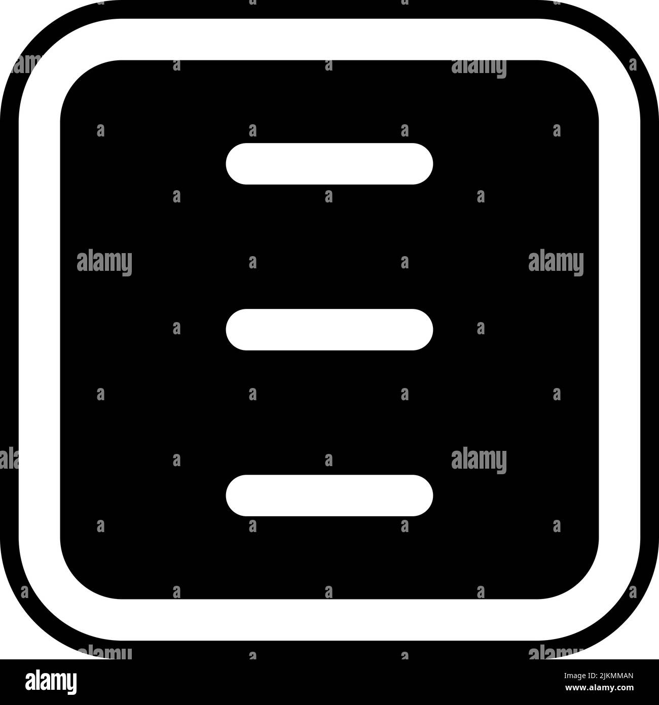 menu icon black vector illustration Stock Vector Image & Art - Alamy
