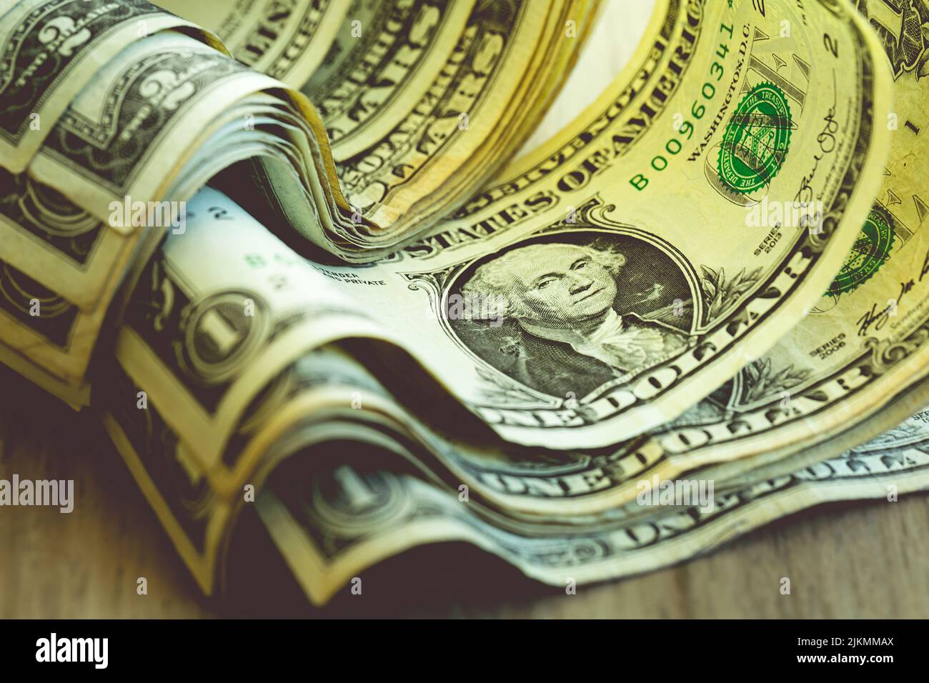 US dollar bills in closeup photography Stock Photo - Alamy