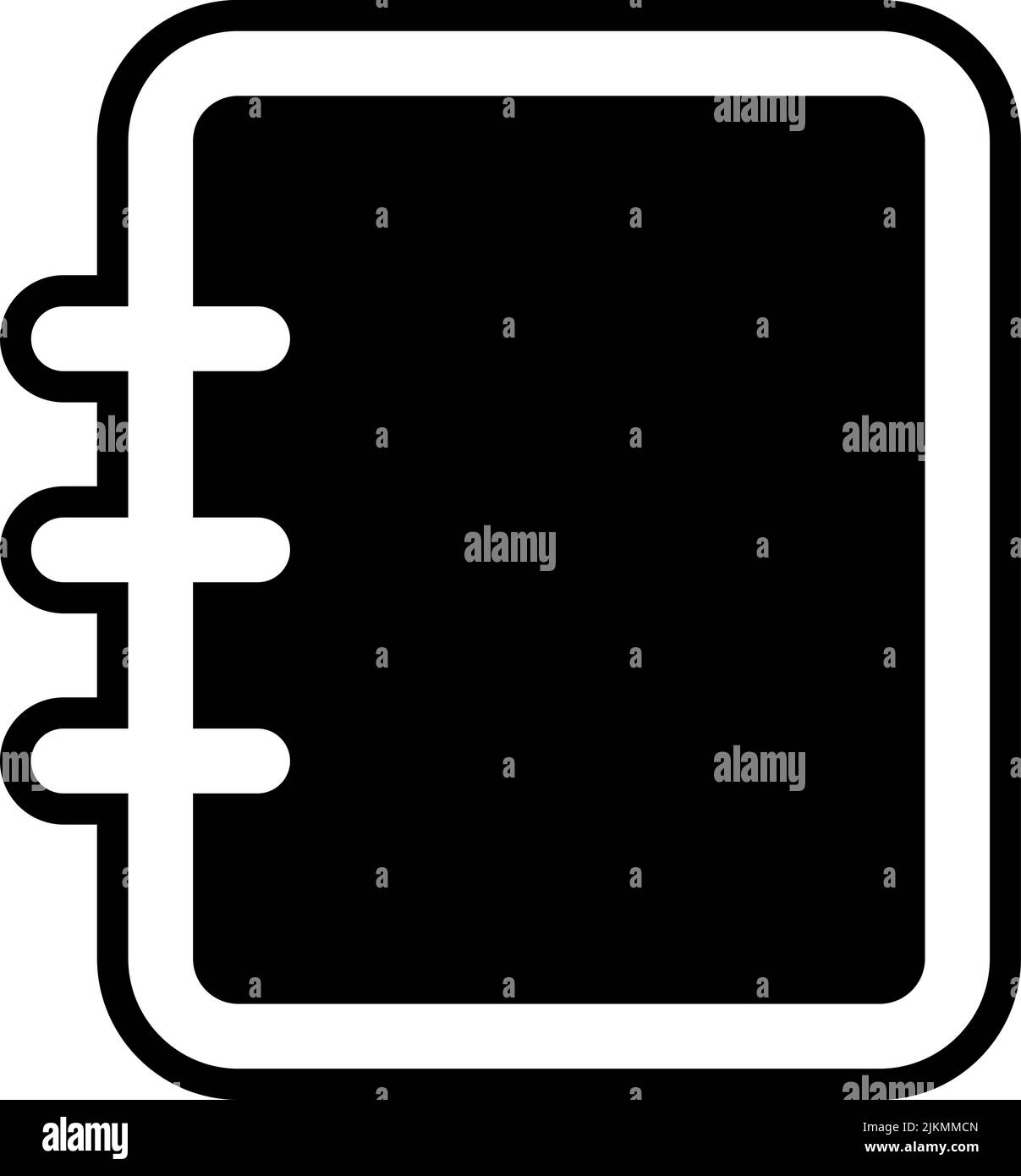 contact book icon black vector illustration Stock Vector Image & Art ...