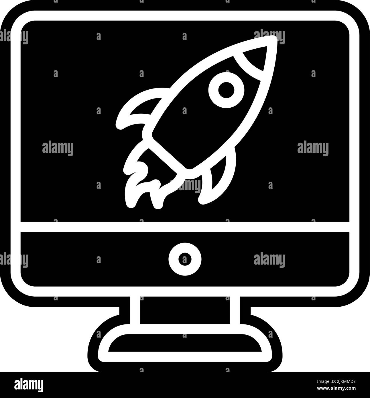 startup icon black vector illustration Stock Vector Image & Art - Alamy