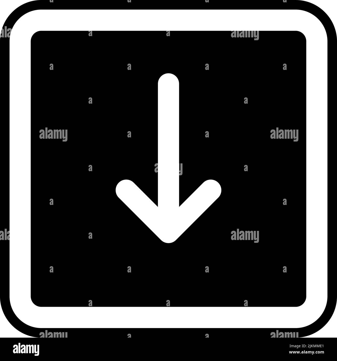 download icon black vector illustration Stock Vector Image & Art - Alamy