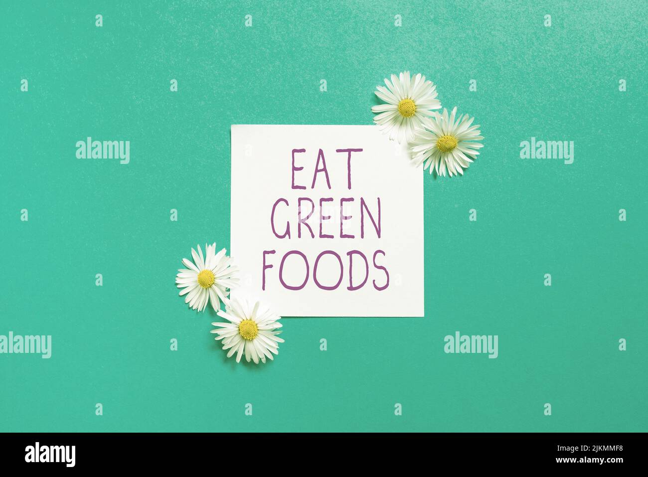 Inspiration showing sign Eat Green Foods. Business idea Eating more ...