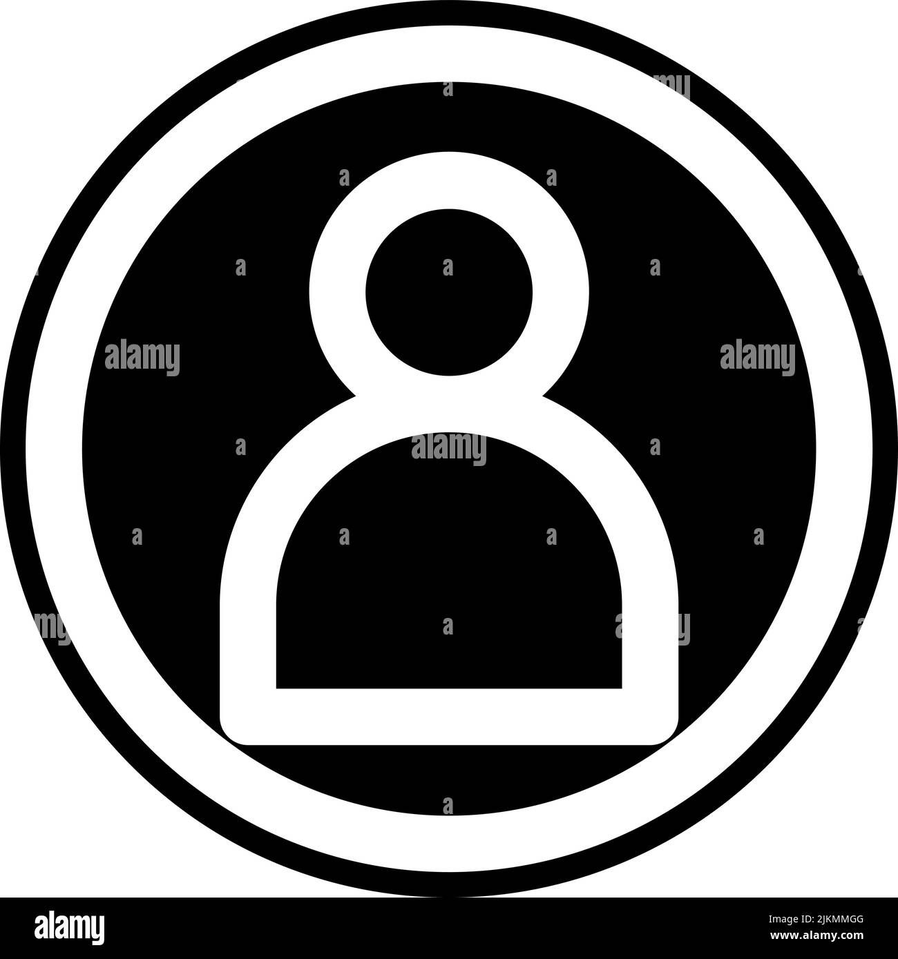 profile icon black vector illustration Stock Vector Image & Art - Alamy