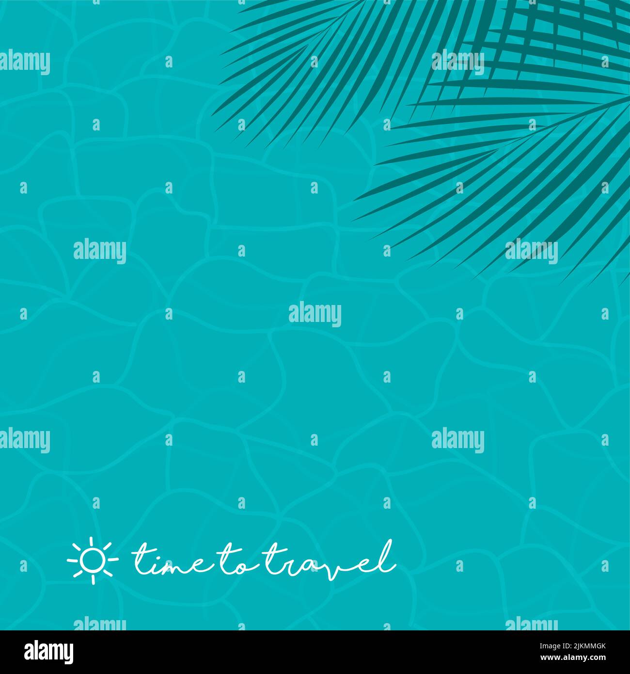 Day view of a pool with sea view Stock Vector Images - Alamy