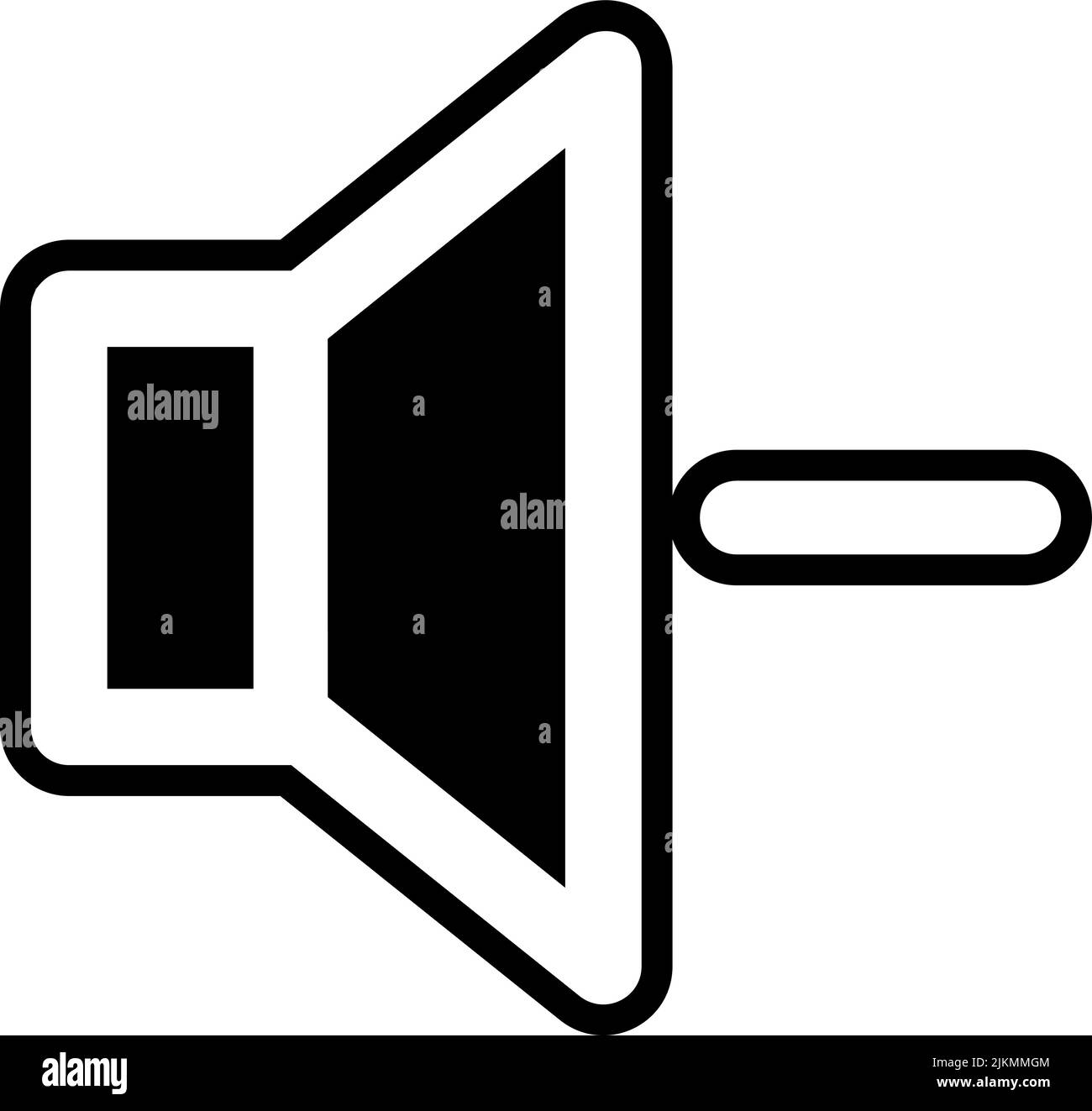 volume down icon black vector illustration Stock Vector Image & Art - Alamy