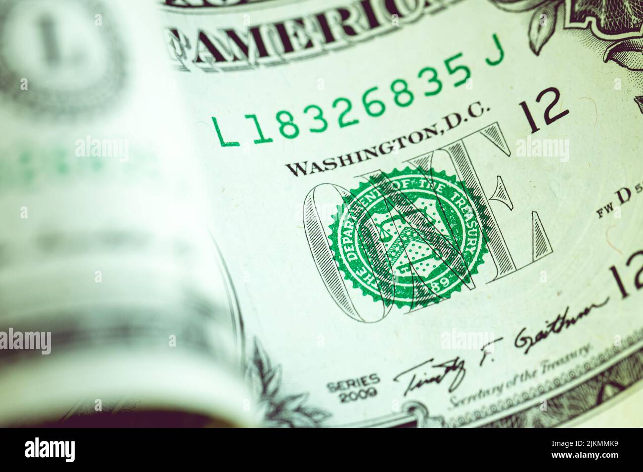 US dollar bills in closeup photography Stock Photo - Alamy